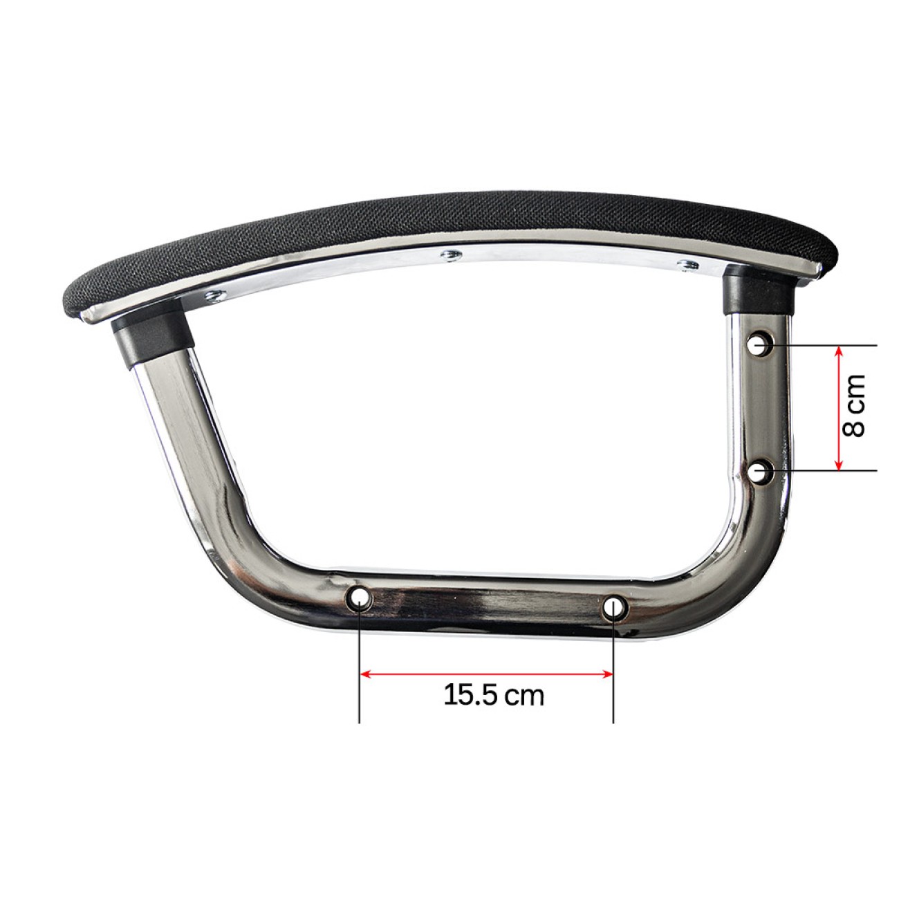 Mânere metalice pentru scaune birou suprafață textilă