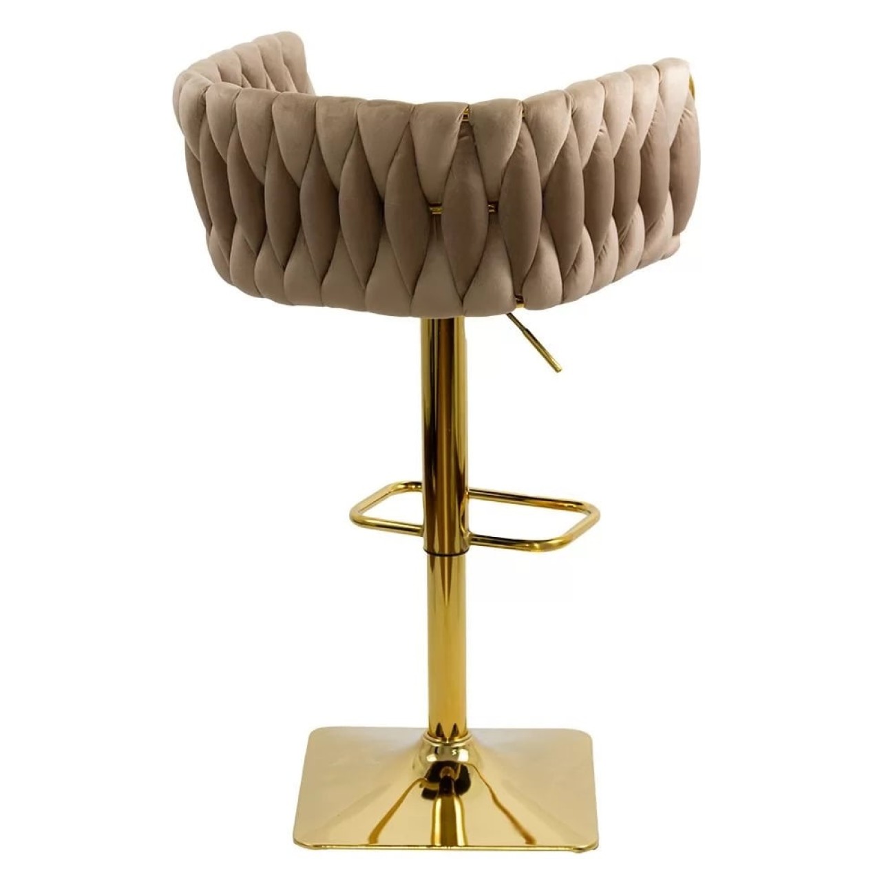 Scaune de bar și insulă bucătărie din catifea ABS118P Bej