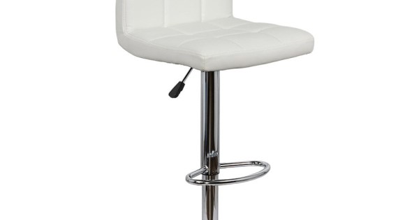 Scaune de bar moderne rotative ABS 191 alb