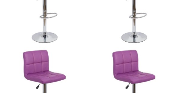 Set 4 scaune de bar moderne rotative ABS 191
