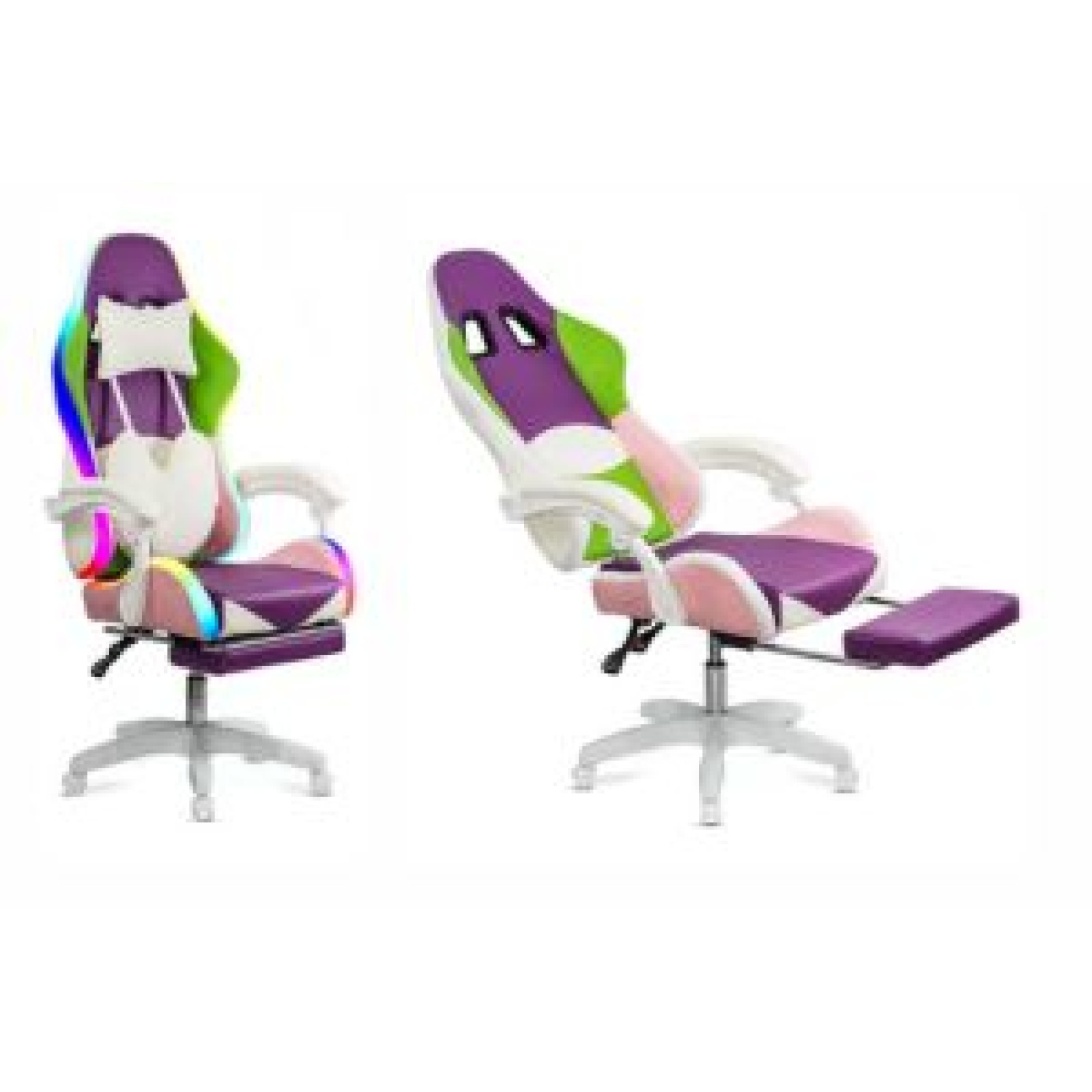 Scaune de birou și gaming Office 298 culoarea mov cu roz