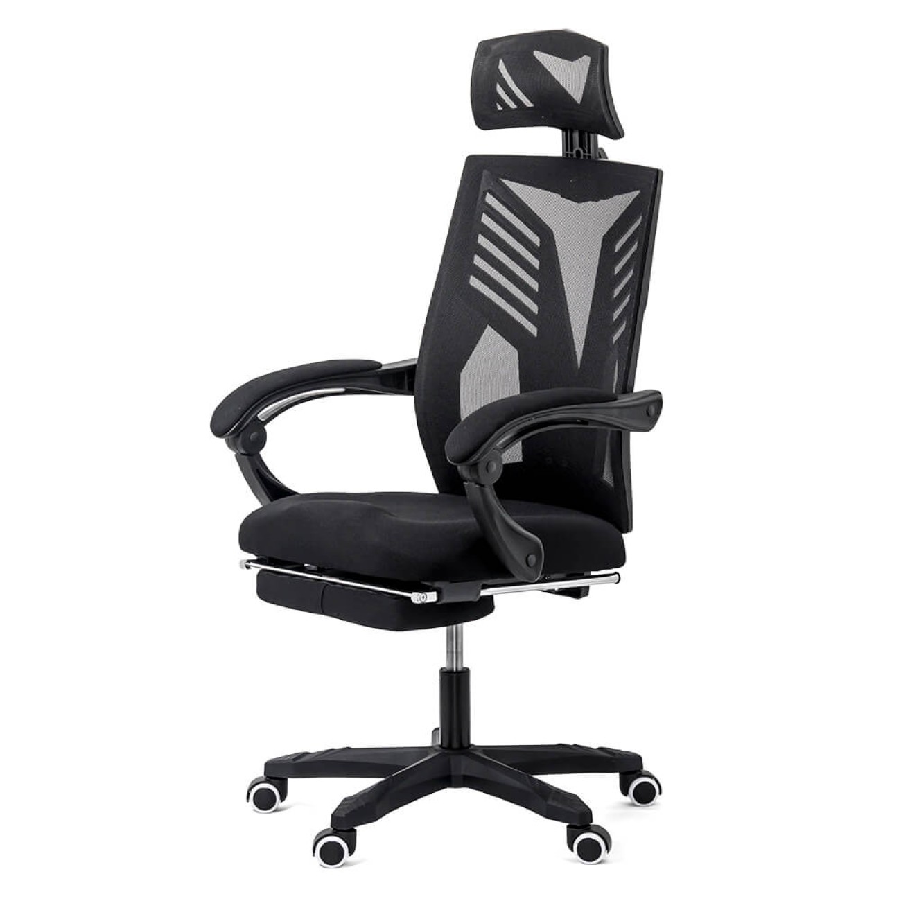 Scaun de gaming cu suport picioare OFF 427 negru