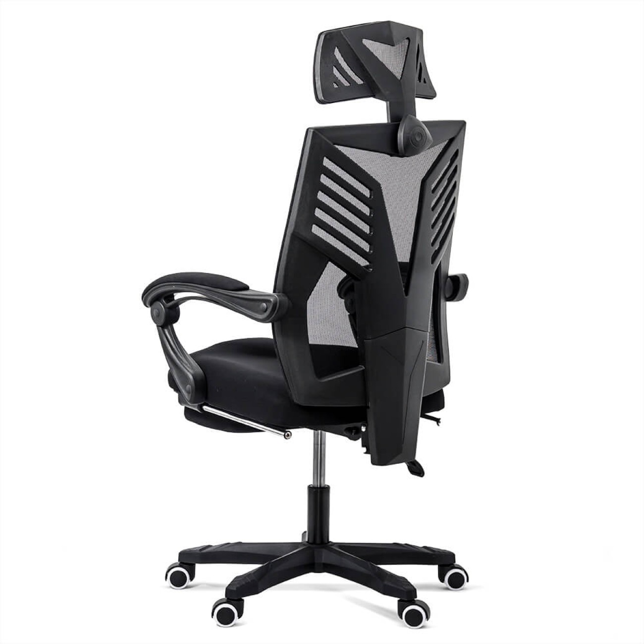 Scaun de gaming cu suport picioare OFF 427 negru