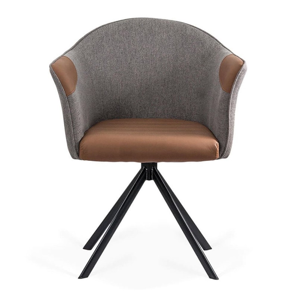 Scaun rotativ bucatarie-living cu sezut din piele BUC 0222