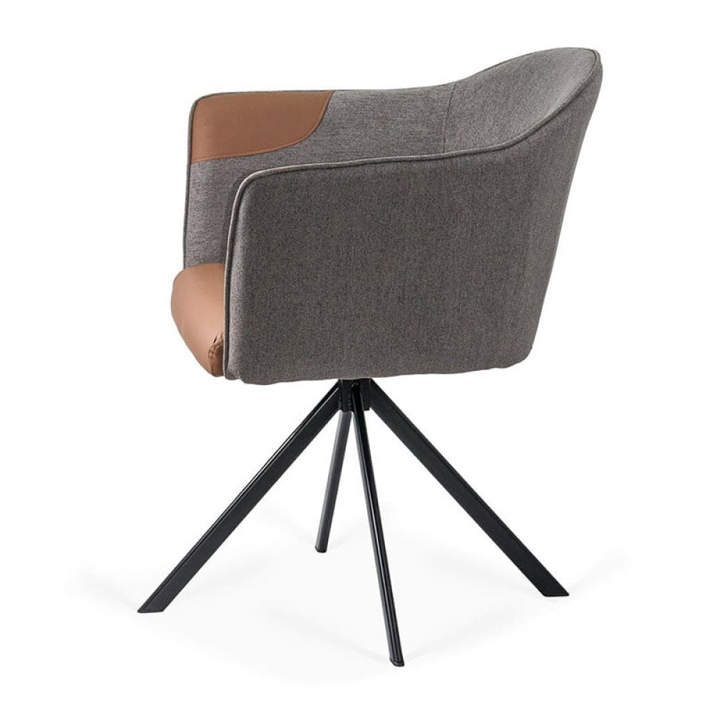 Scaun rotativ bucatarie-living cu sezut din piele BUC 0222