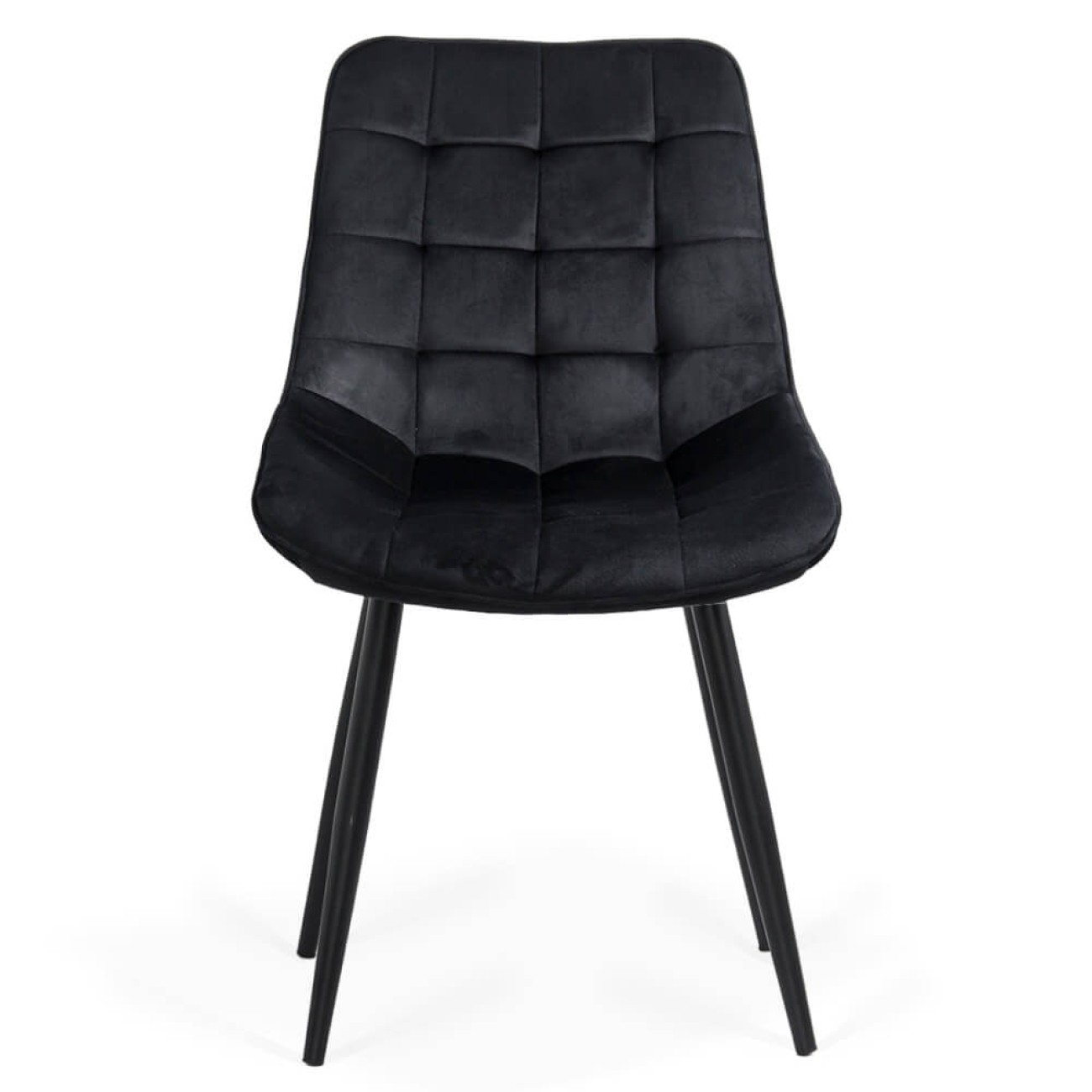 Scaun pentru bucatarie si living din catifea BUC 206 Negru