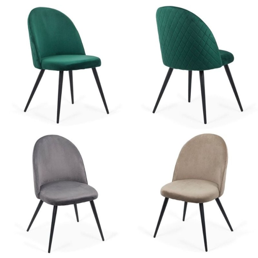 Scaune de bucatarie si living din catifea BUC 207 Gri