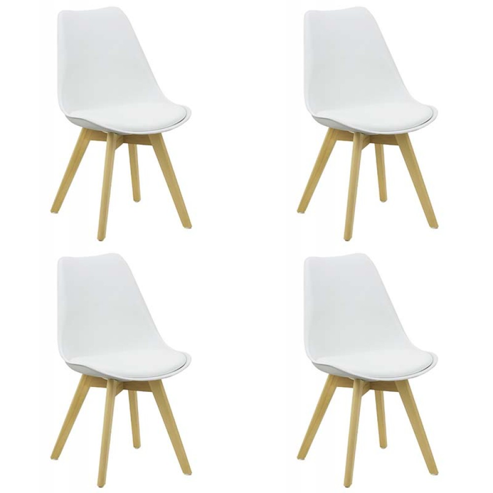 Set 4 scaune de living in stil scandinav - BUC242-4