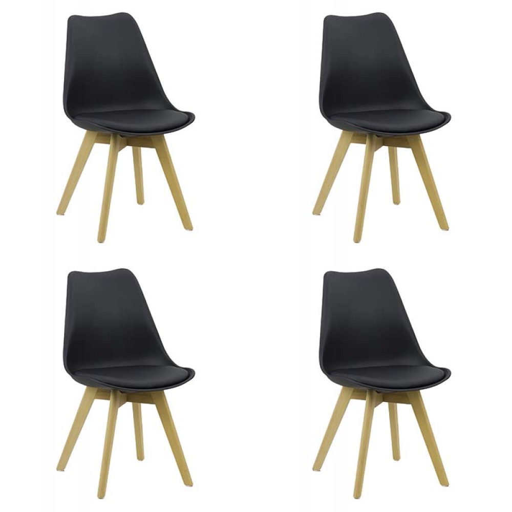 Set 4 scaune de living in stil scandinav - BUC242-4