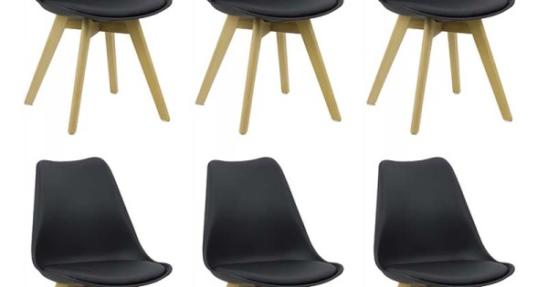 Set 6 scaune de living și bucătărie în stil scandinav-BUC242-6