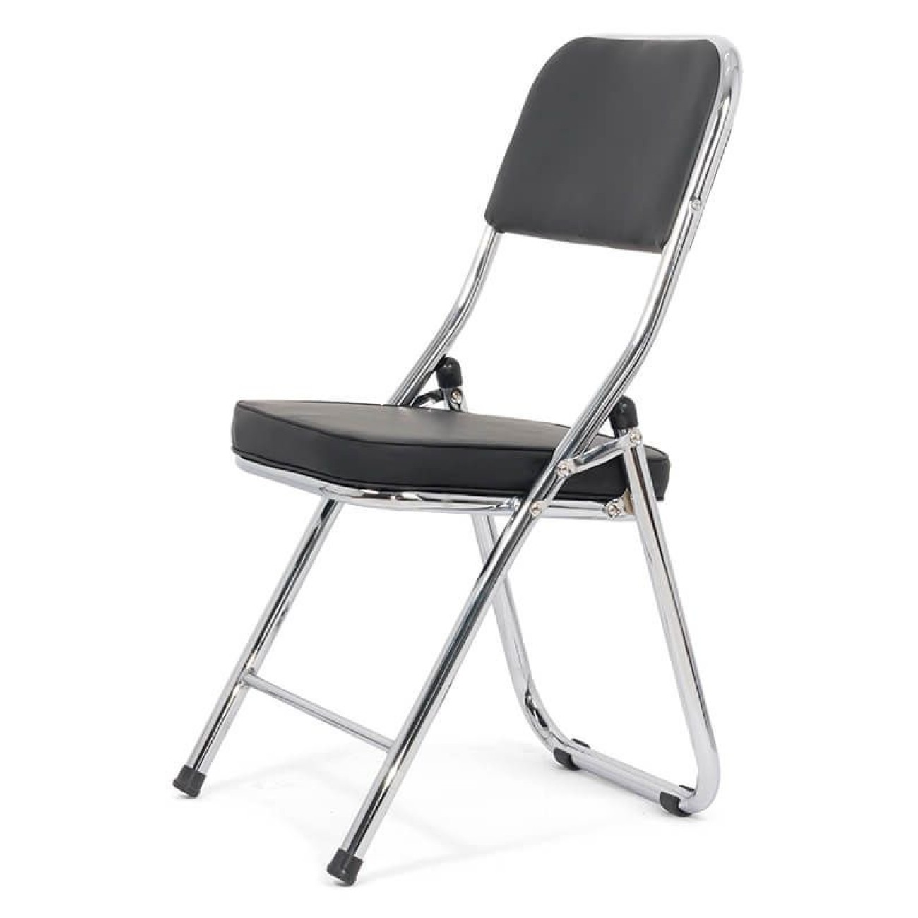 Scaune pliabile cromate negru HRC607