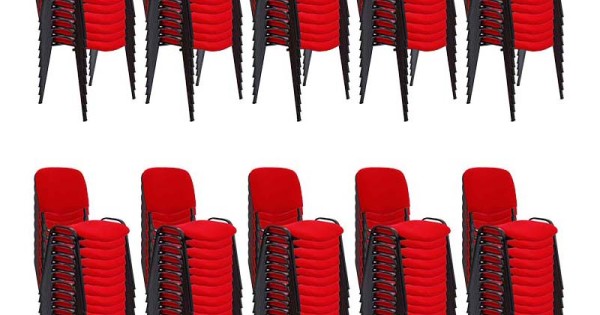 Set 100 de scaune pentru diverse evenimente-rosu C02