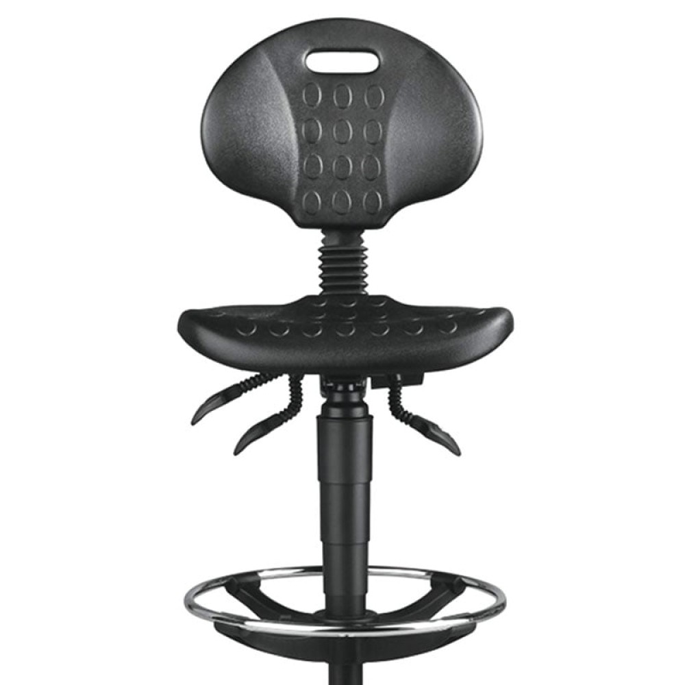 Scaune profesionale PU ASYN bază metalică cu suport picioare