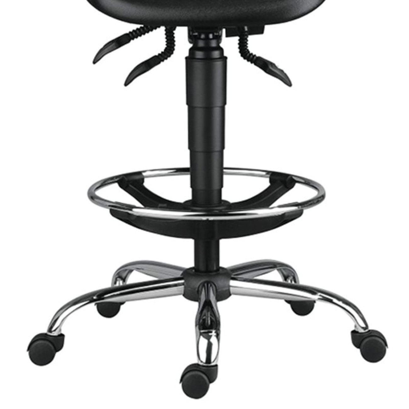 Scaune profesionale PU ASYN bază metalică cu suport picioare