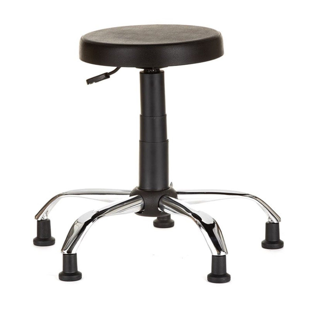 Scaun profesional PU TABURET cu baza cromata