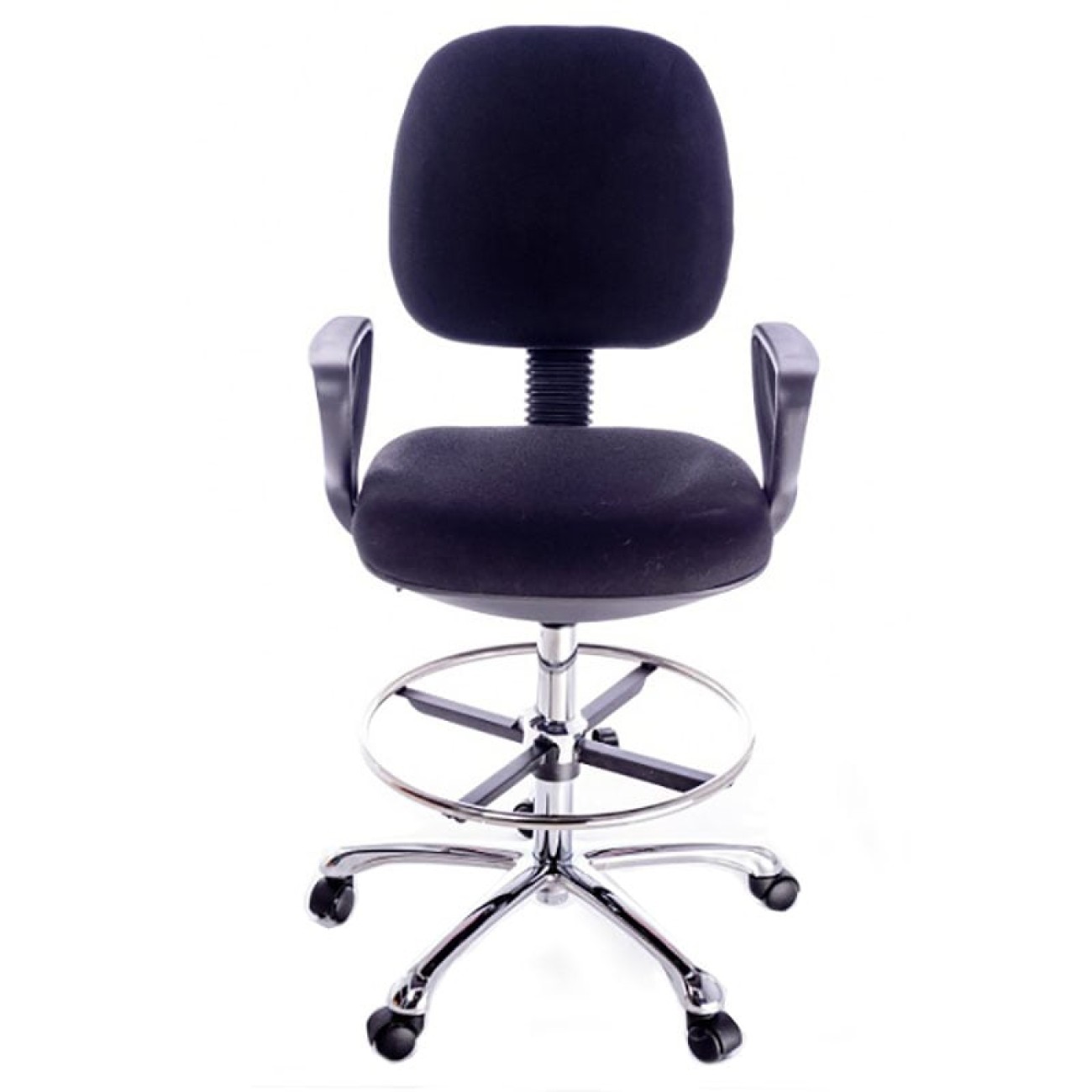 Scaun profesional pentru laborator cu suport pentru picioare